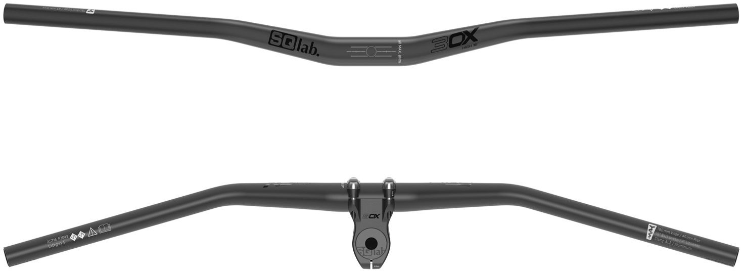 SQlab Lenker 3OX Alu, 780 mm/16°/31,8 mm -6% | Fahrrad XXL